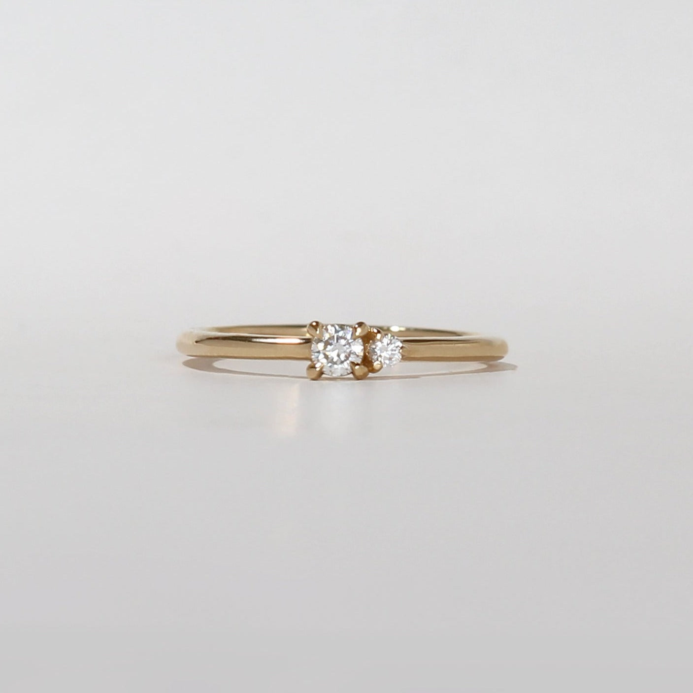 Round Pair Diamond Ring | Custom Engagement Ring Australia – JUX Jewellery